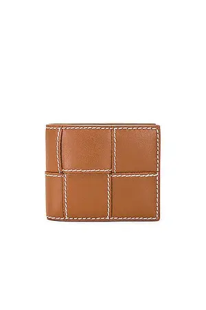 Bottega Veneta Cassette Bi-Fold Wallet Urban Leather Stitch In